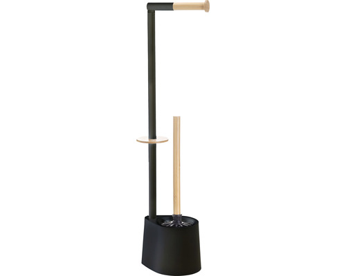 Serviteur WC Tasir noir mat/bambou - HORNBACH Luxembourg Serviteur WC Tasir noir mat/bambou - HORNBACH Luxembourg